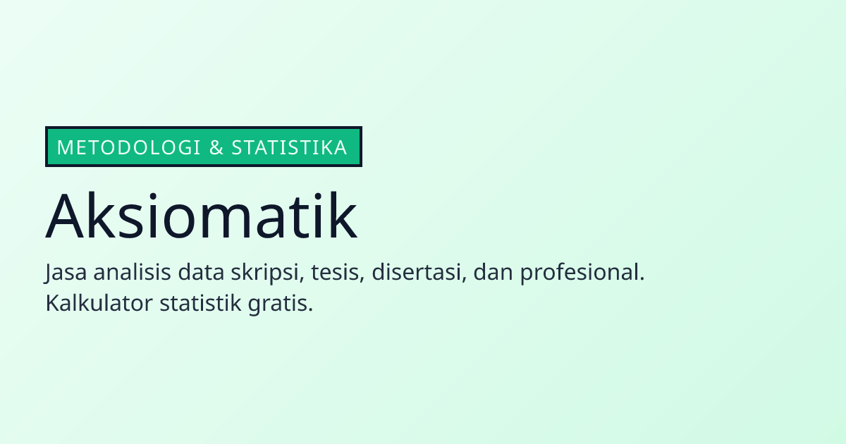 Tabel Chi-Square (Nilai Kritis) | Aksiomatik